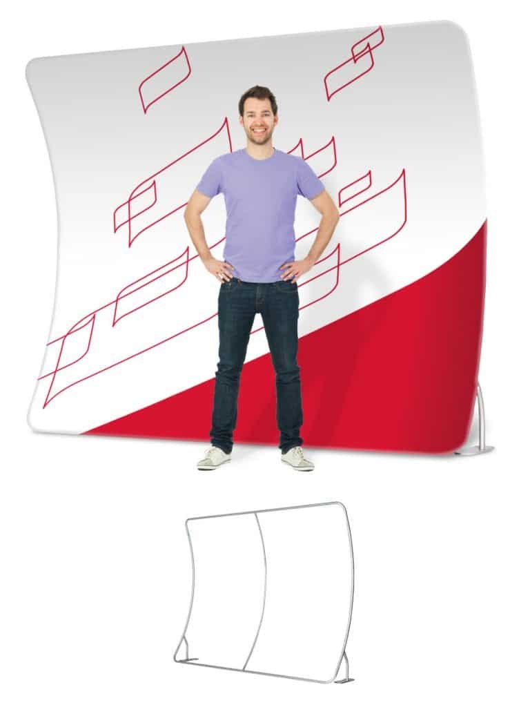 Zip-Banner Display als Raumteiler oder Informationsfläche | Signa Shop